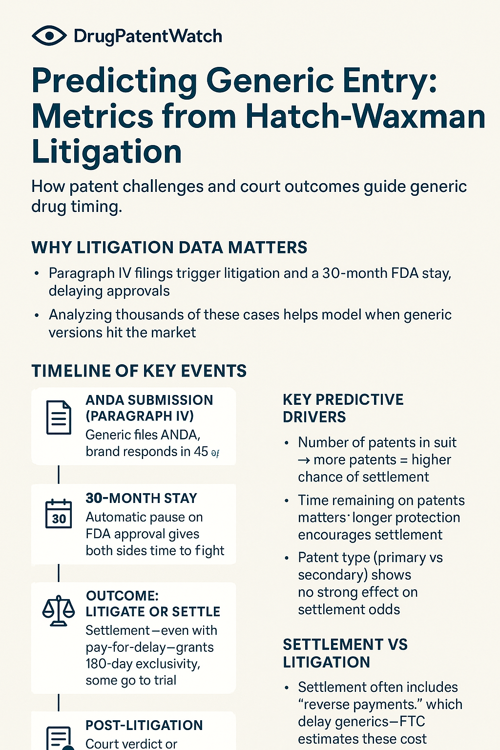 The Role of Litigation Data in Predicting Generic Drug Launches ...