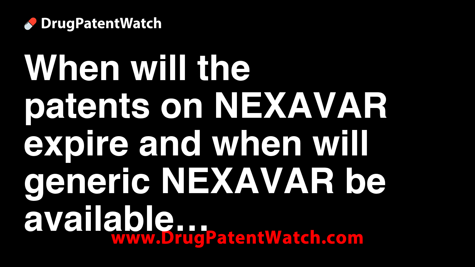 nexavar generic