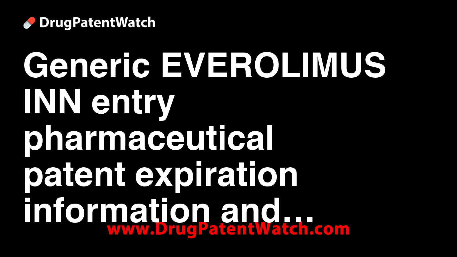 afinitor generic name