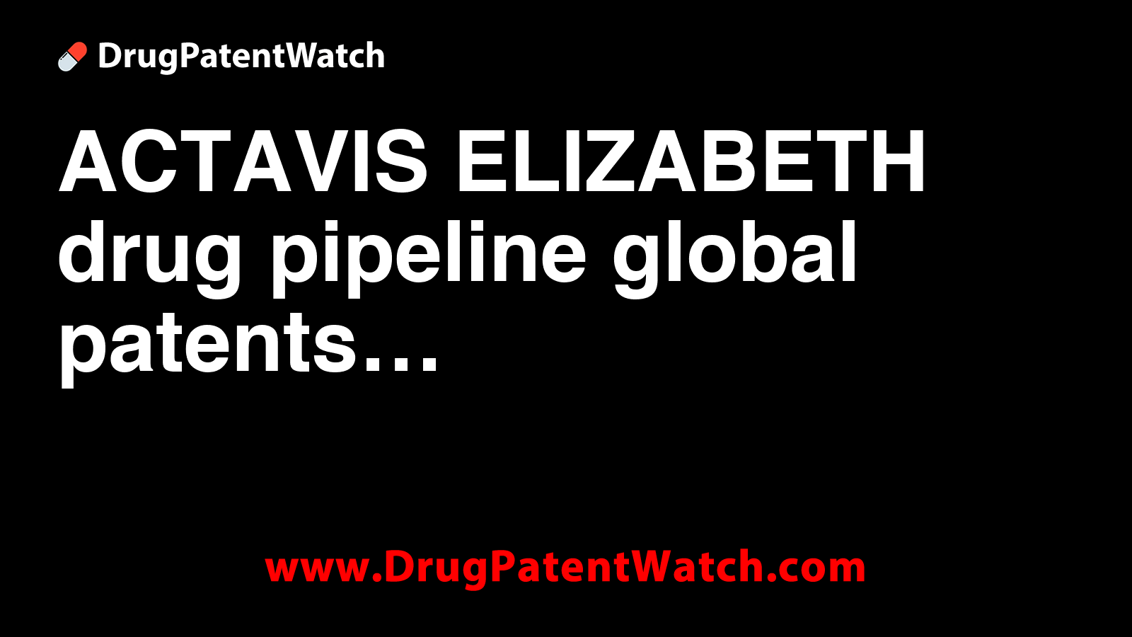 actavis patent case