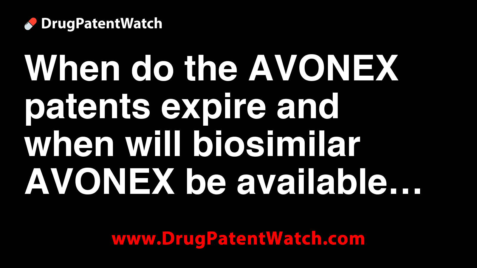 avonex generic name