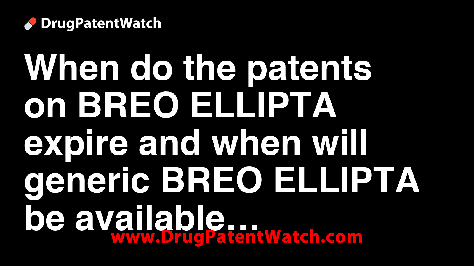 breo ellipta generic name