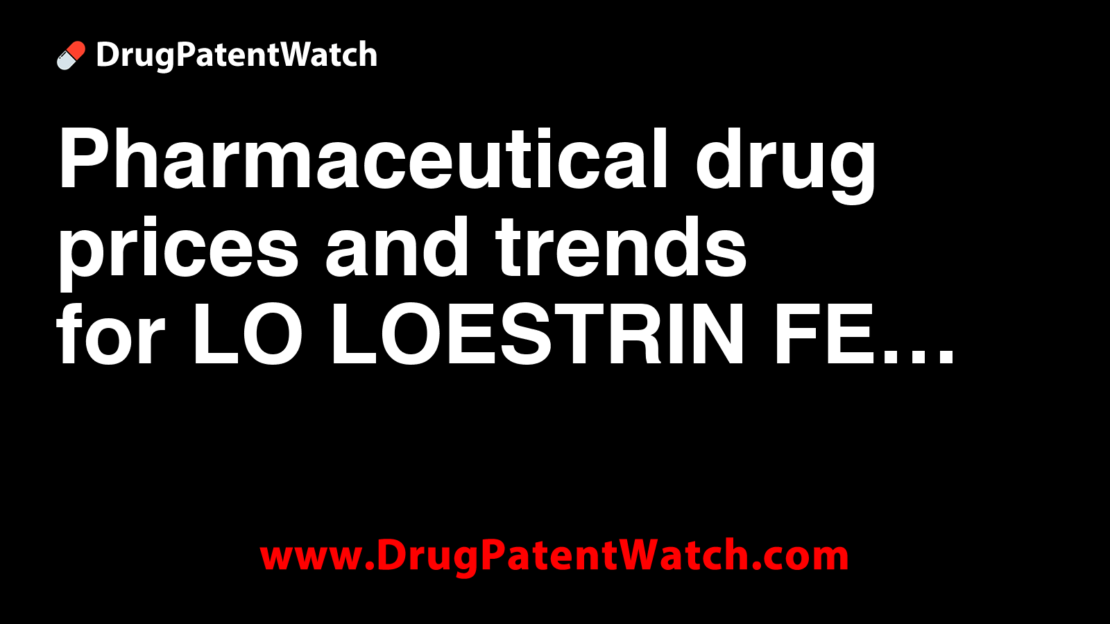 lo loestrin fe generic name