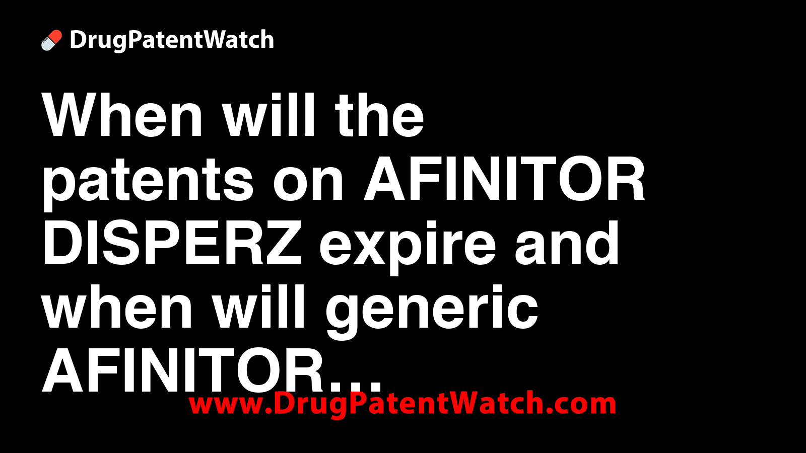 afinitor generic name
