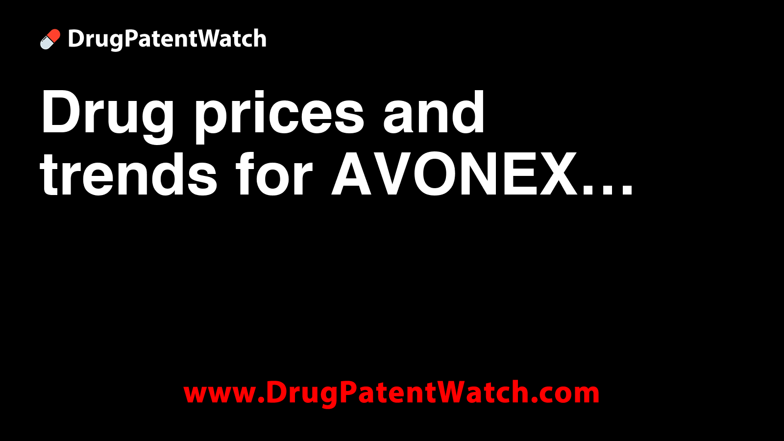 avonex generic name